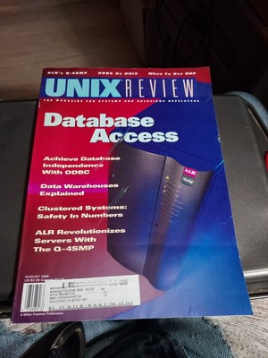 UNIX REVIEW MAGAZINE AUGUST 1995 DATABASE ACCESS | eBay