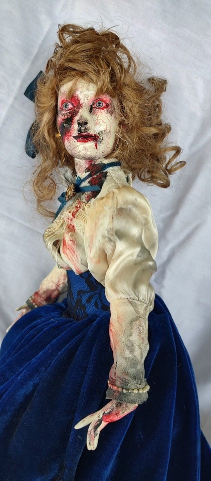 Vtg 22" Vtg Porcelain Doll Creepy Paul Crees Peter Cowe Partially ...