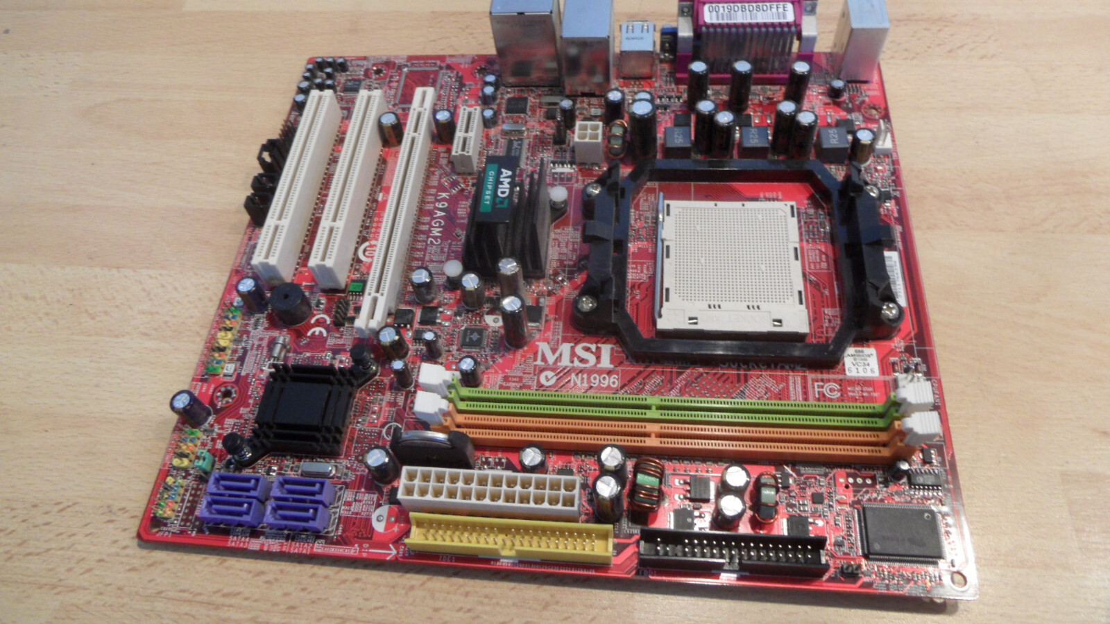 Mainboard Motherboard MSI N1996 K9AGM2 MS-7327 Ver 1.1 Socket AM2 686 1999 VC34 | eBay