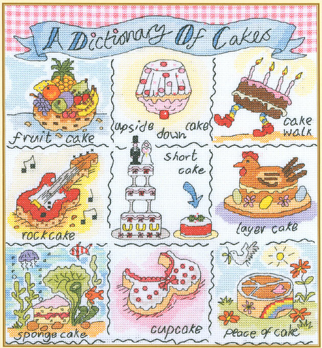 Bothy Threads Cross Stitch A Dictionary of Cakes XD03 Only Chart | eBay