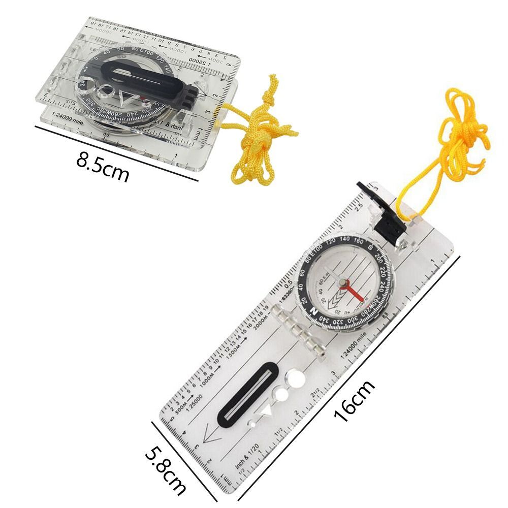 Multi-function Orienteering Navigation Acrylic Baseplate Compass ...