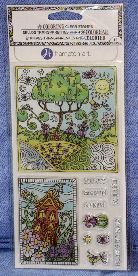 Hampton-Art - COLORING (Color Me) CLEAR stamps: you choose/Comb ship ...