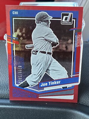 JOE TINKER /2023 DONRUSS LEGENDS RED FOIL CHICAGO CUBS #201 | eBay