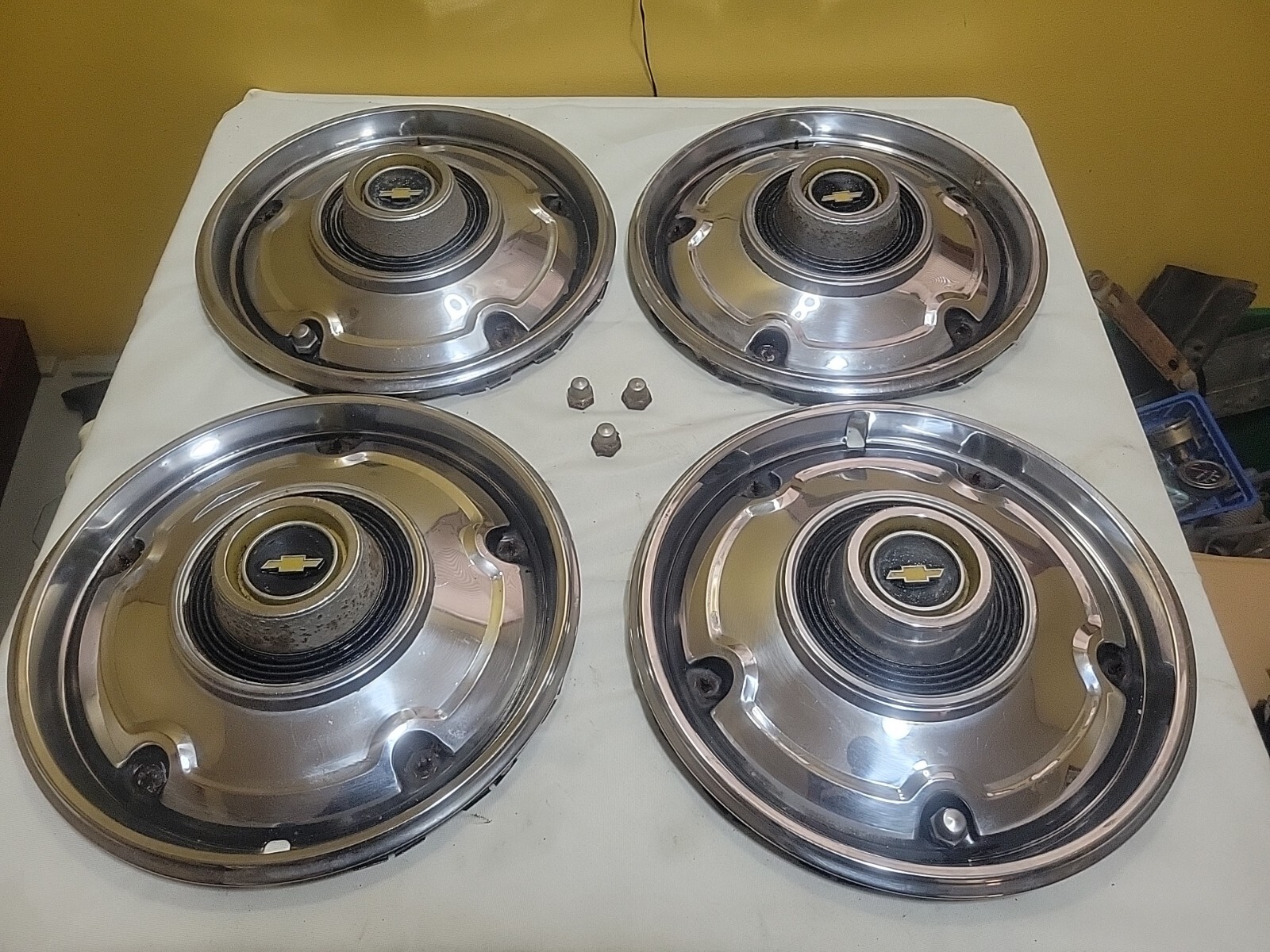 1973-1980 Chevy C10 C/K Squarebody 15" Hubcaps Wheel Cover Rear 1/2 ton ...