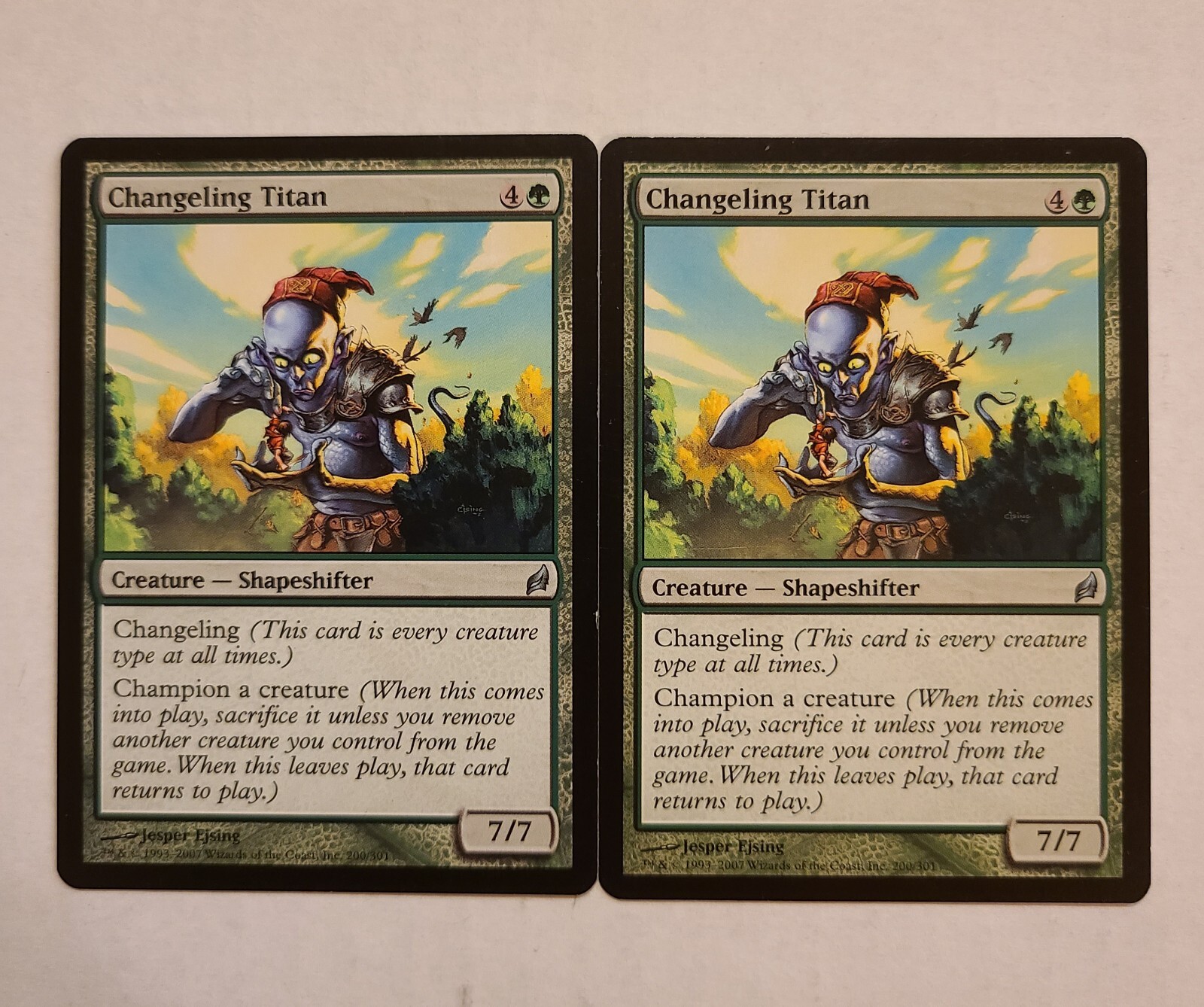 2× Changeling Titan - Lorwyn - Magic The Gathering - MTG - Shapeshifter | eBay