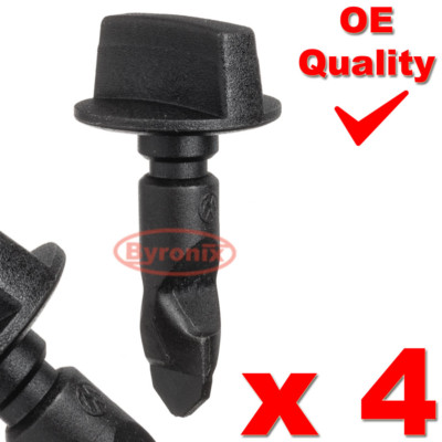4 REAR BUMPER TOWING TOW EYE COVER CLIPS TURN PIN VW POLO GOLF PASSAT ...