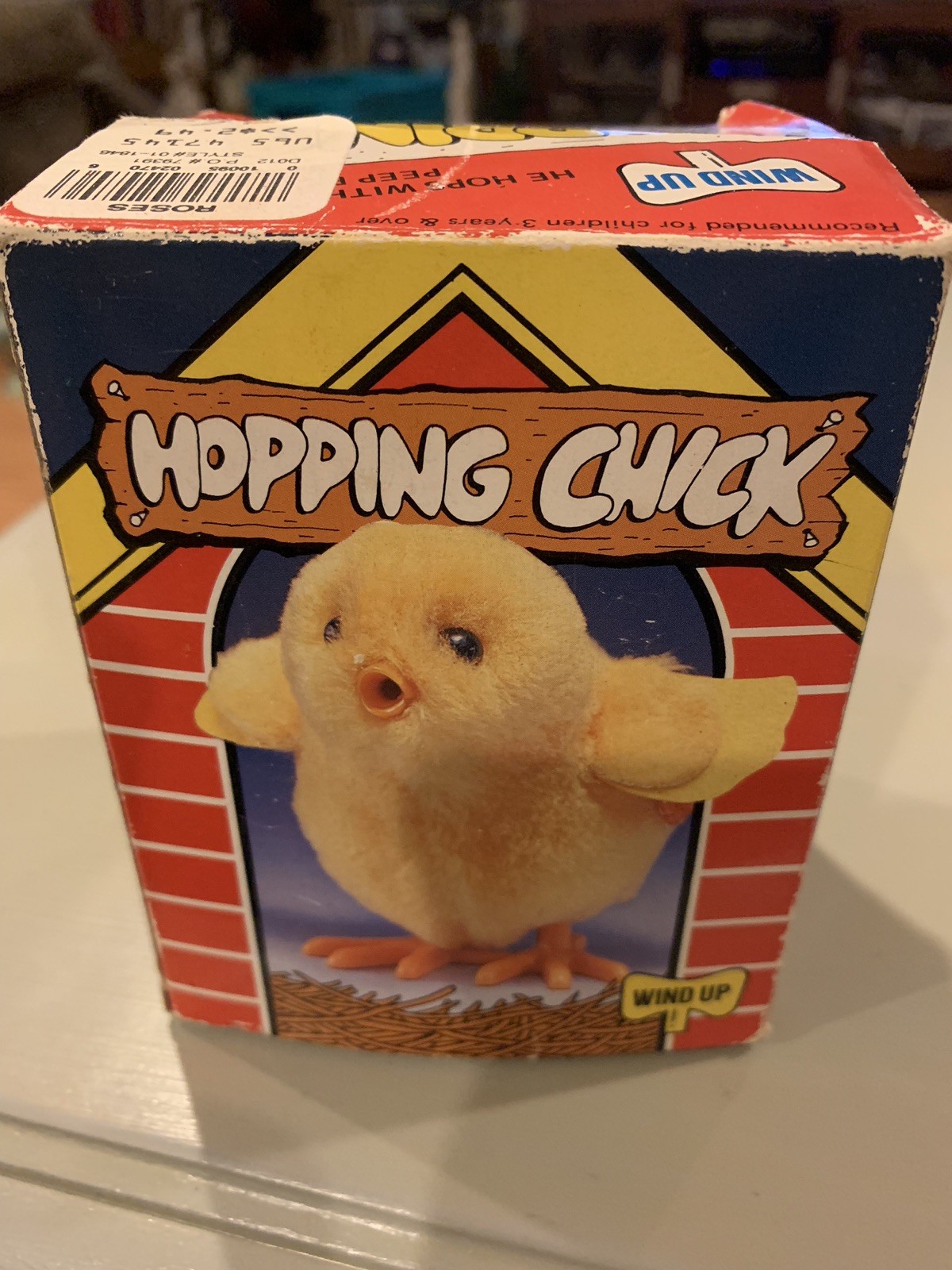 Vintage Easter Hopping Chick Wind Up Chick Honk Kong W/ In Box | eBay