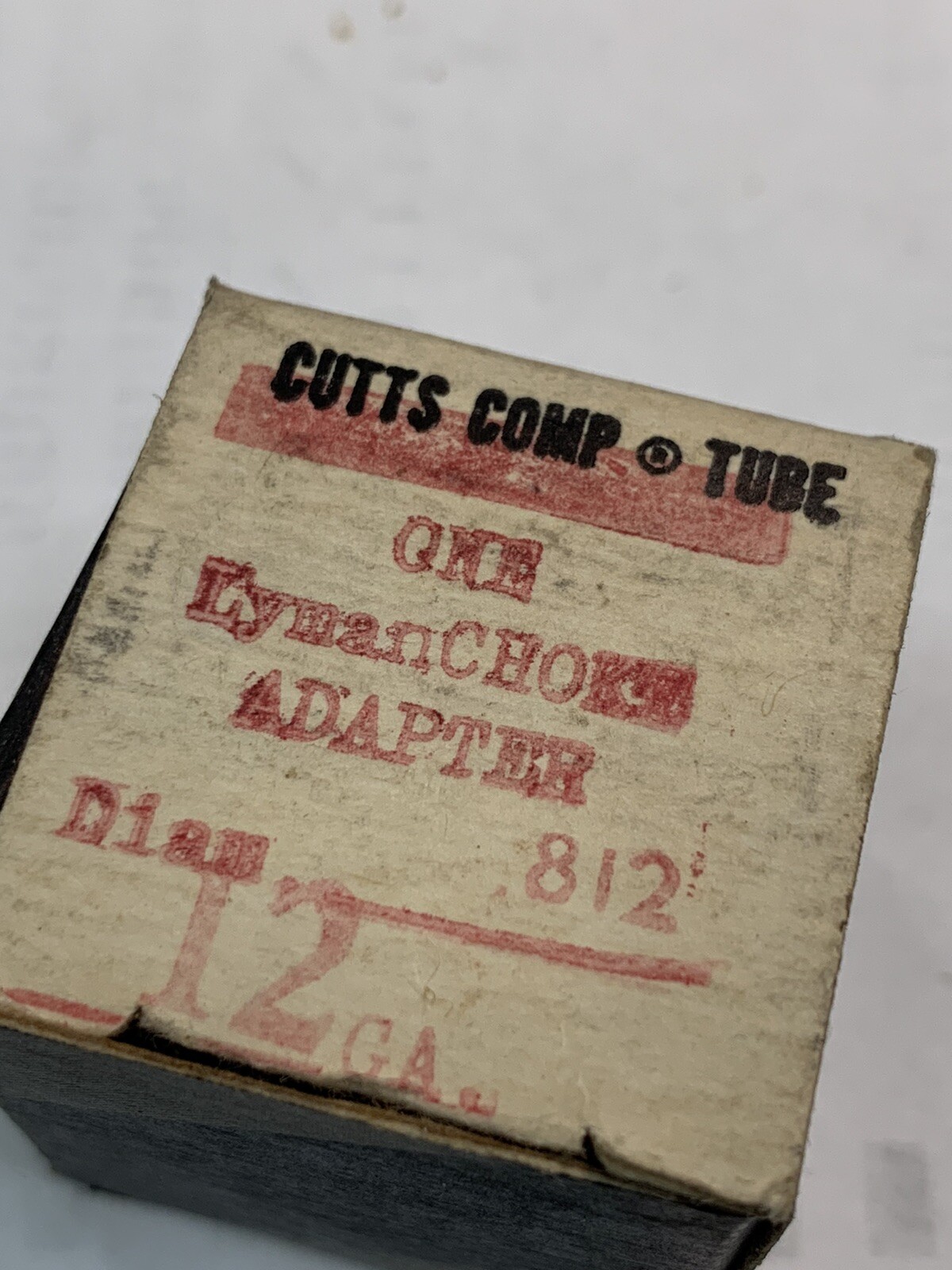 Lyman Cutts 12 Gauge Choke Adapter Blued .812 Diameter New In Box ! | eBay