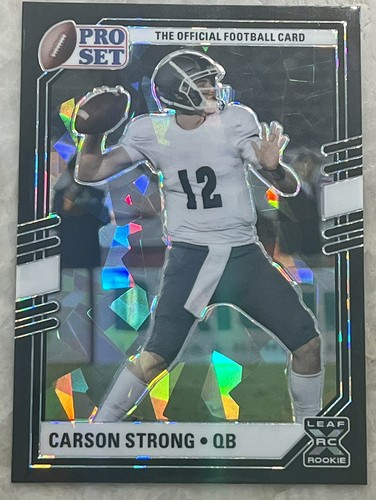 2022 Leaf Metal Pro Set CARSON STRONG BLACK Crystal Parallel RC Rookie ...