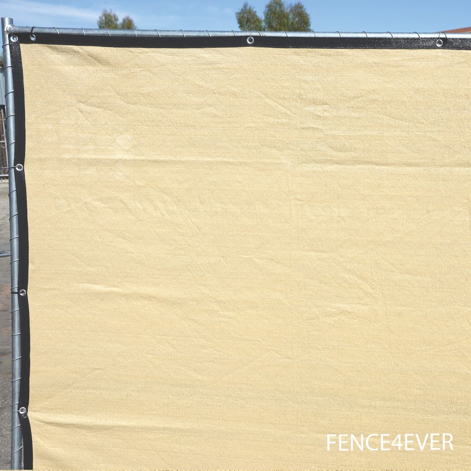 Tan Beige 5'x50' 5ft Fence Privacy Screen Windscreen Shade Cover Mesh ...