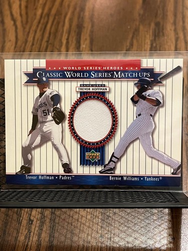 TREVOR HOFFMAN BERNIE WILLIAMS 2002 UD WORLD SERIES MATCH UPS JERSEY ...