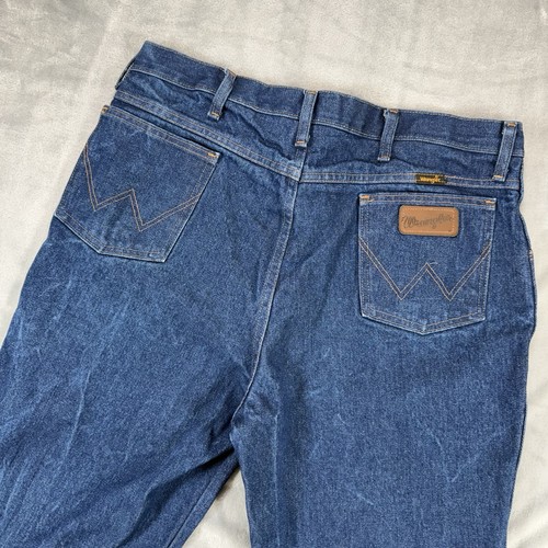 Wrangler Men’s 38 X 34 945NAV Boot Cut Regular Fit Dark Denim Blue ...