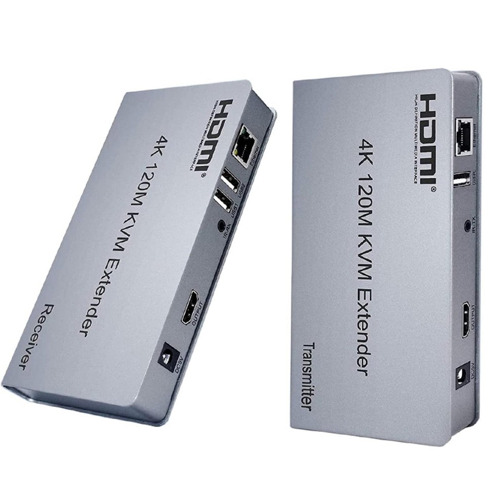 4K HDMI KVM Extender 120M 1080P HD No Delay Support USB KVM Extending ...