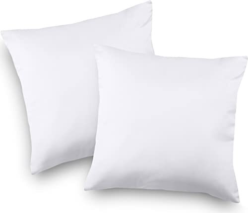 Throw Pillows Insert Bed & Couch Decorative Pillow (Pack of 2)12x12 ...
