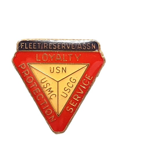 Fleet Reserve Assn Lapel Pin USN USMC USCG Loyalty Service Protection ...