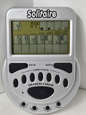 Big Mega Screen Solitaire Classic Electronic Handheld Game WORKS ...
