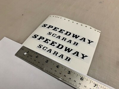 Speedway SCARAB mini bike decals decal sticker Trail Sachs | eBay