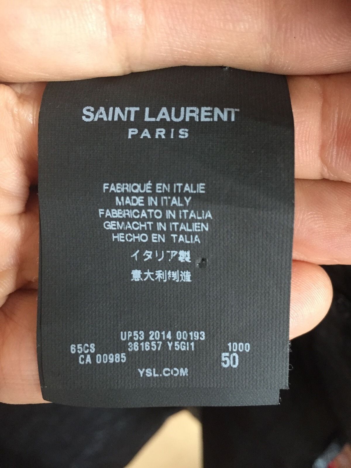 Saint Laurent Paris Hedi Slimane Era FW14 Black Leath… - Gem