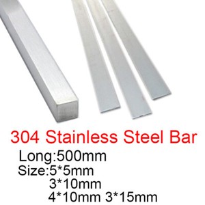 5*5mm 3mm 4mm 304 Stainless Steel Solid Square Rod Flat Bars Metal ...