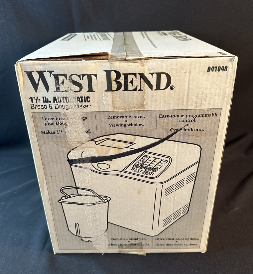 West Bend Automatic Bread & Dough Maker 1-1/2lb American Vintage Refurbished | eBay