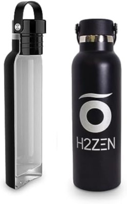Bottiglia riutilizzabile acqua in acciaio inox H2ZEN,Bianca ...