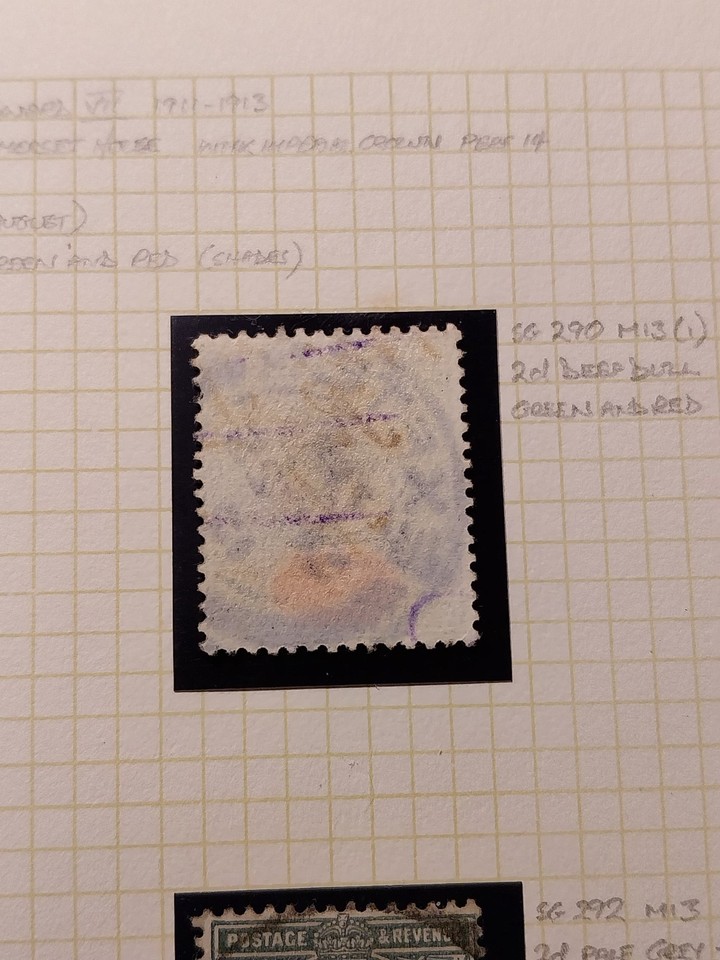 GB Edward VII Somerset House SG 290 2d Deep Dull Green&Red FU Exeter ...