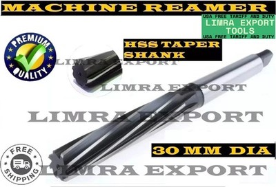 HSS Machine Reamer Dia 30 MM With Taper Shank MT 3- Cut Edge 133 MM ...