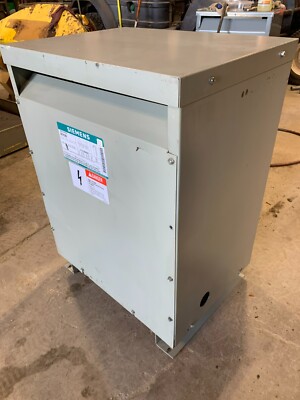 45KVA SIEMENS 3F3Y045 Dry Type Transformer 3 Ph 480 Volt 208Y/120 Volt ...