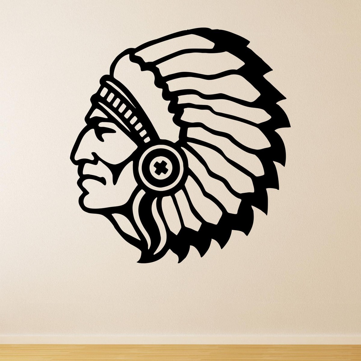 Native American Indian Chief Head