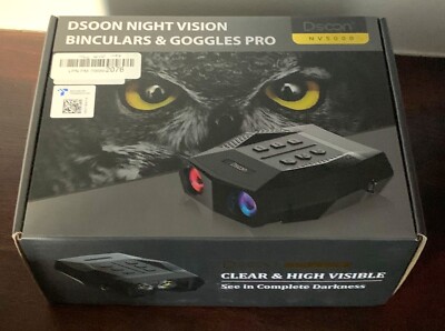 Dsoon 4x Digital Zoom Binoculars & Goggles Pro NV5000 Black 2K HD Night ...