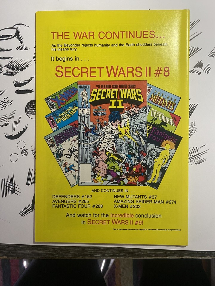 Uncanny X-Men 1985 Annual #9 Comic (Art Adams) | eBay