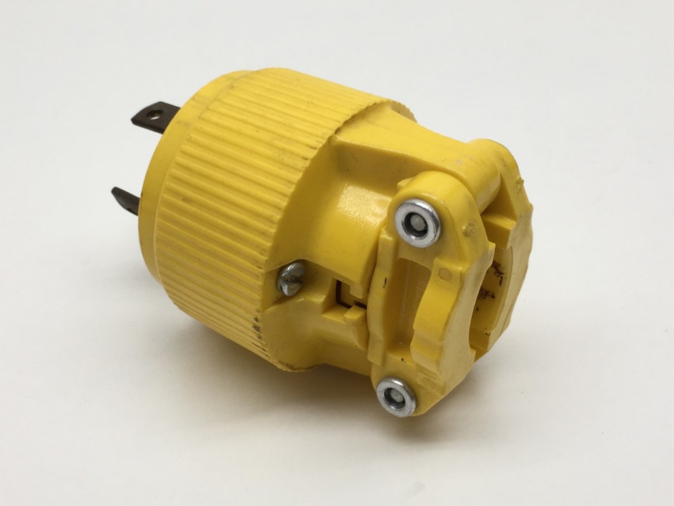 Pass & Seymour L6-30P Yellow Twist-Lock Turn Locking Plug 30A 250V NEMA ...