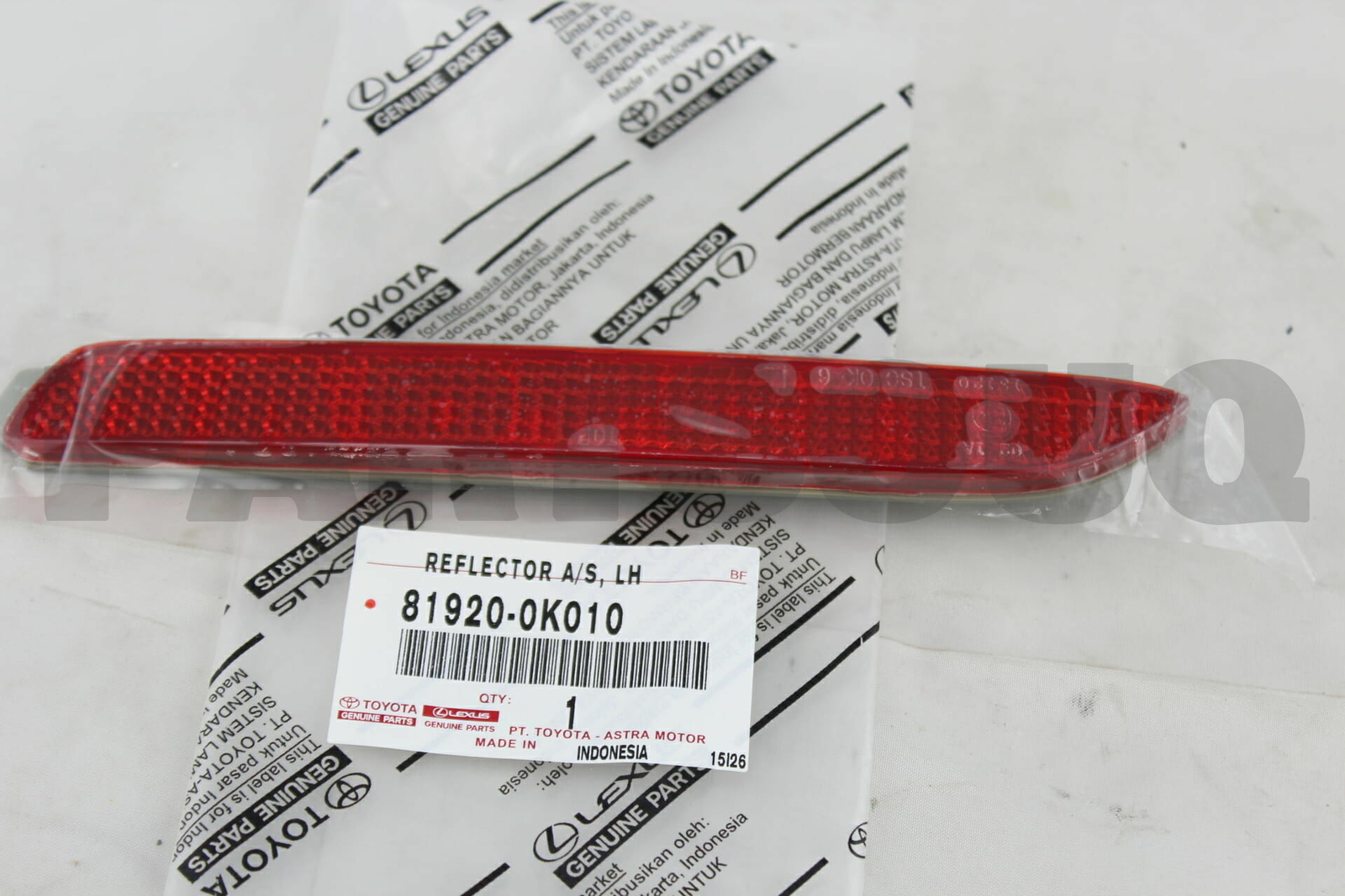 819200K010 Genuine Toyota REFLECTOR ASSY, REFLEX, LH 81920-0K010 | eBay