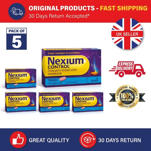 Nexium Control Tablets 20mg Packs of 5 x 14 Tablets = 70 Tablets | Exp ...