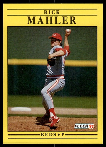 1991 Fleer Baseball Card Rick Mahler Cincinnati Reds #71 | eBay