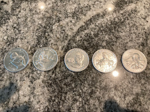 Star Wars Vintage POTF Power of the Force COIN LOT: Han, Luke, Imperial ...