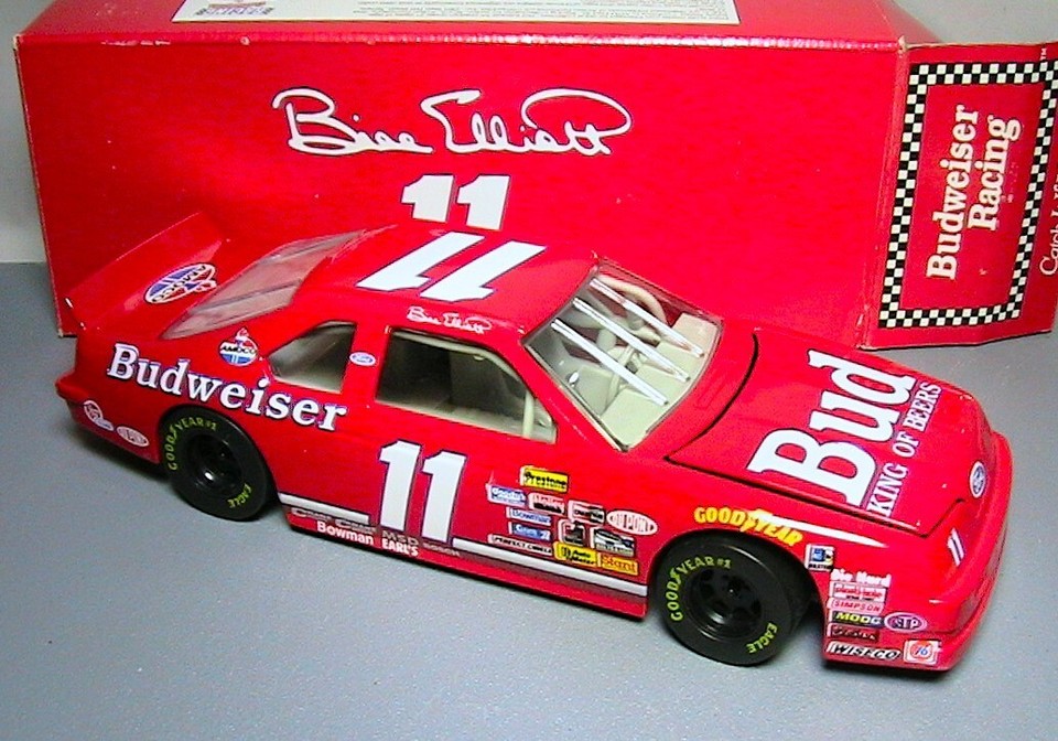 NIB 1994 Bill Elliott #11 Budweiser Amoco Thunderbird NASCAR 1:24 ...