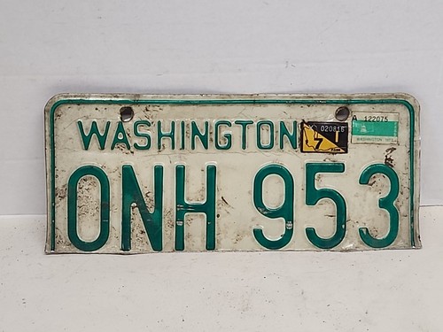 Vintage 1960's Washington License Plate (1968 - 1982) ONH 953 Cut ...