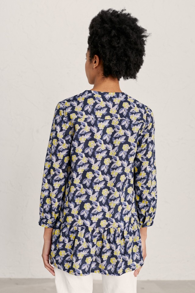 Seasalt Women's Regular Colarossi Tiered Tunic Primrose Collage ...