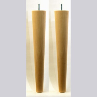 2 LONG TAPERED LEGS Ref. E81, H=15"/380mm FOOTSTOOL, TABLE, BENCH ...