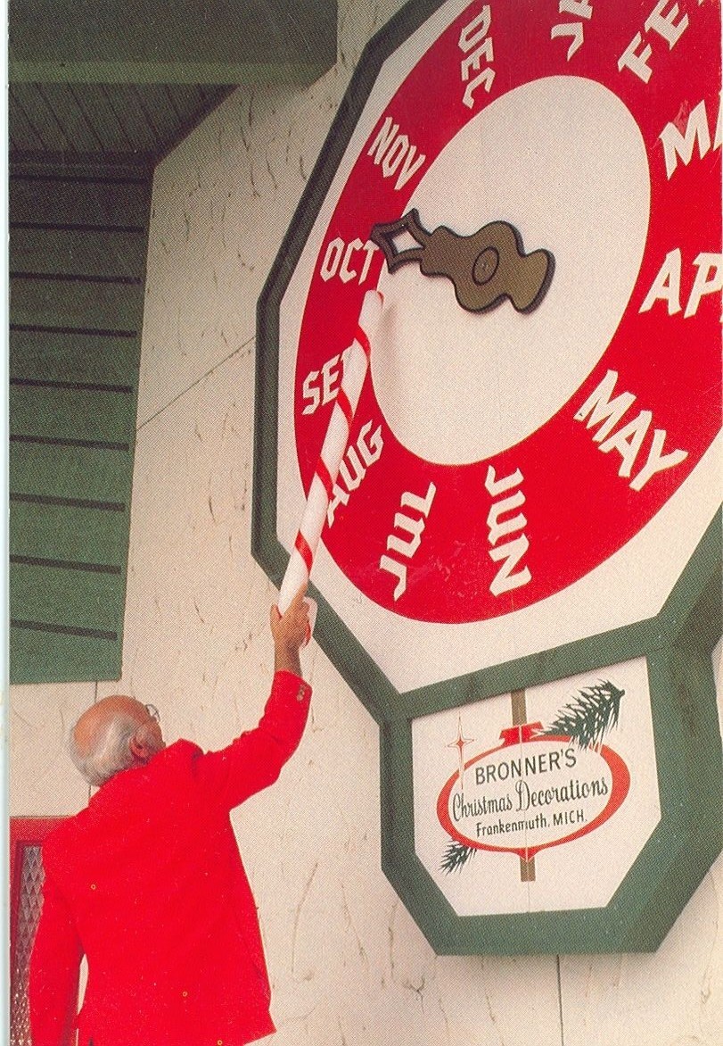 FRANKENMUTH MICHIGAN BRONNERS WALLY BRONNER GIANT CLOCK (CD#21*) | eBay