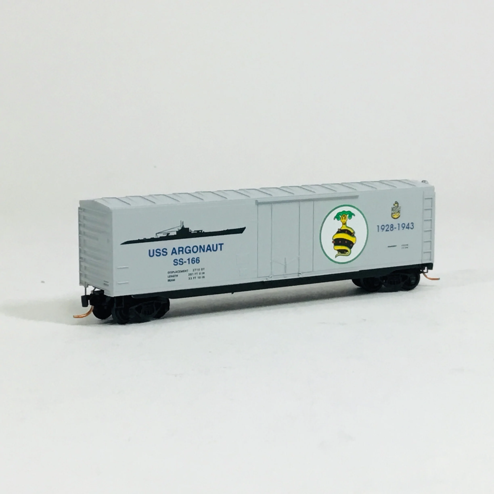 Micro-Trains MTL N USS Argonaut 50' Box Car Navy Car N.8 03800408 BSB ...