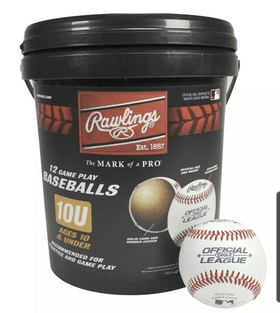 Rawlings Bucket Official League Youth Baseballs CROLB 10u for sale ...