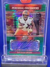 Nick Chubb Football Trading Card Checklist