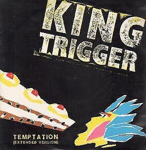 King Trigger Temptation 12" vinyl UK Chrysalis 1982 extended version b ...
