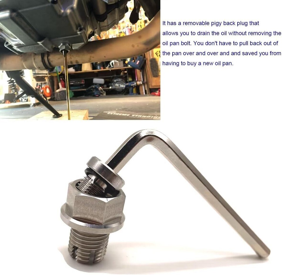 Oil Drain Plug Self-tapping Piggyback Stainless Steel Repair Kit M14.1 ...