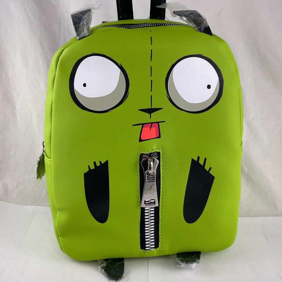 Invader Zim Gir Mini Backpack Bag Green Pig Doom Faux Leather ...