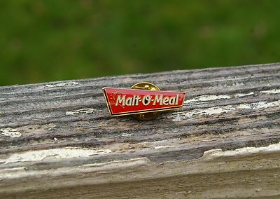 Malt-O-Meal Gold Tone Metal & Red Enamel Wal-Mart Employee Lapel Pin ...