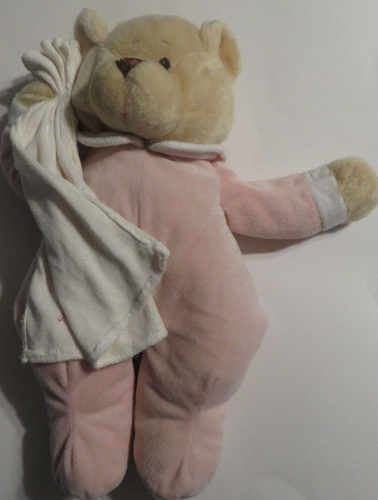 Baby Ganz plush Bedtime Bear in pink pajamas with blanket | eBay