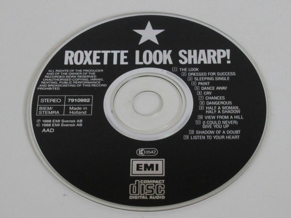 Roxette ‎– Look Sharp Parlophone ‎– 7910982 De Cambiador De CD | eBay